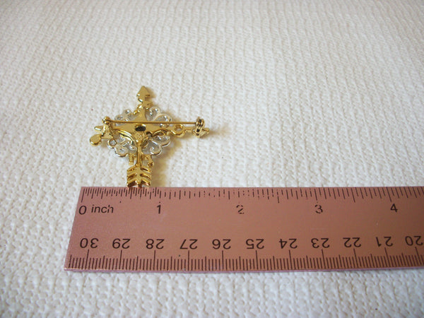 Retro Two Tone North South East West Brooch 60320 – VintageDreamBeads